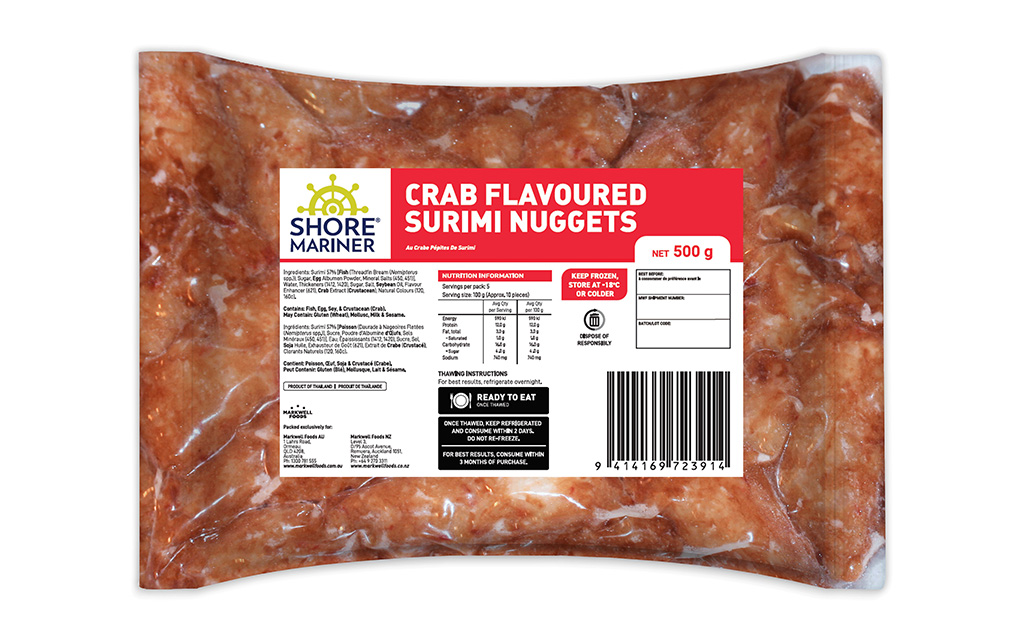 Crab Surimi Nuggets - Markwell Foods New Zealand