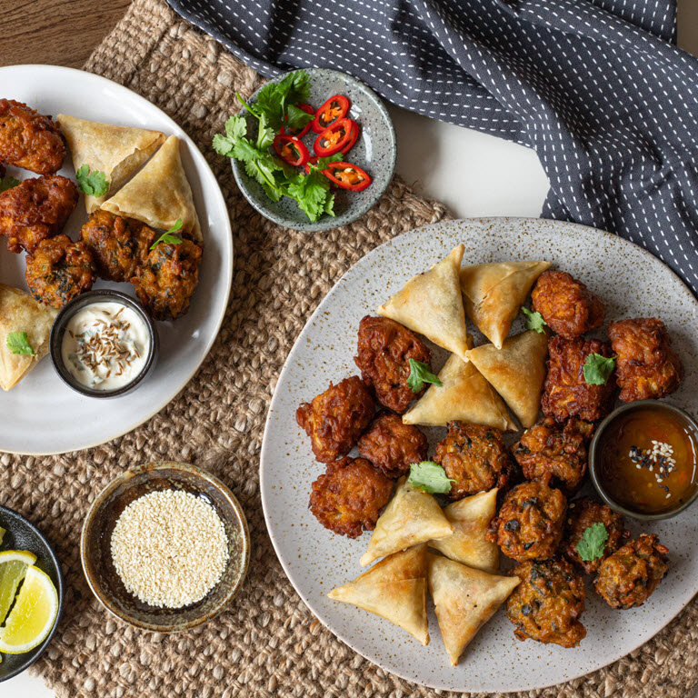 Indian Platter with Tamarind Chutney - Markwell Foods New Zealand